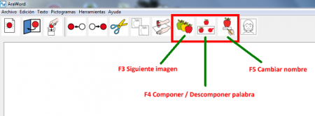 AraWord – 6 – Pictograms Menu – Aula abierta de ARASAAC