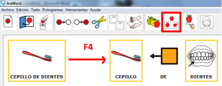 AraWord – 6 – Pictograms Menu – Aula abierta de ARASAAC