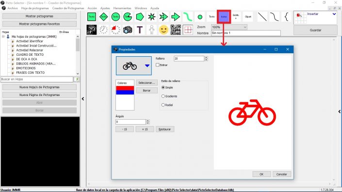 Picto Selector – 14 – Pictogram Maker – Aula abierta de ARASAAC