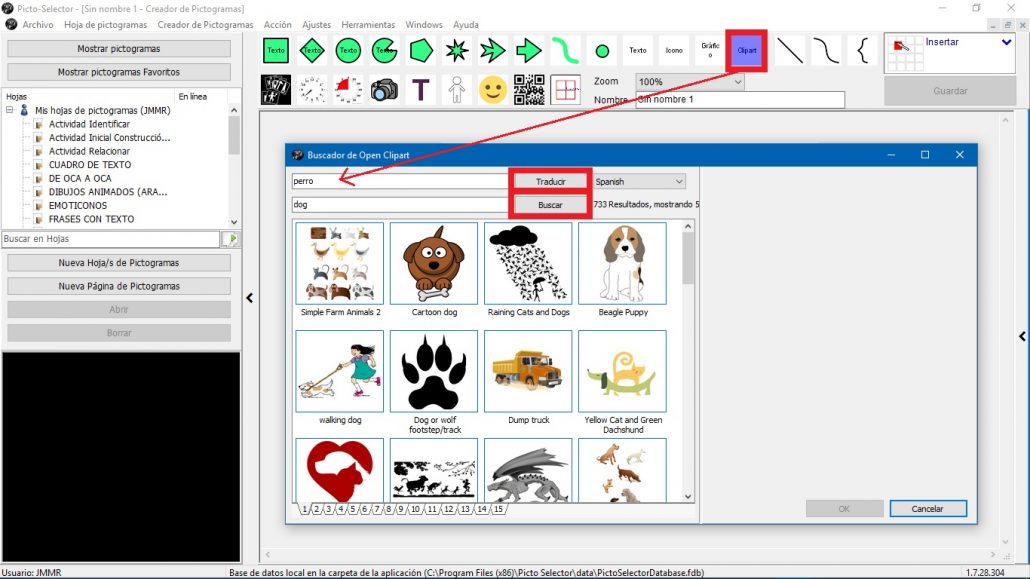 Picto Selector – 14 – Pictogram Maker – Aula abierta de ARASAAC