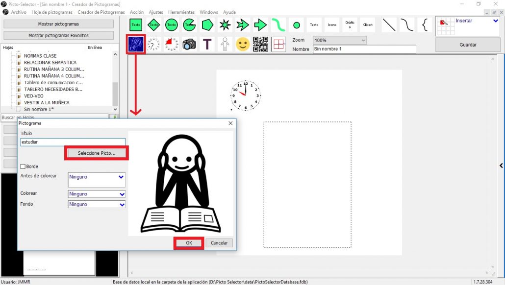 Picto Selector – 14 – Pictogram Maker – Aula abierta de ARASAAC