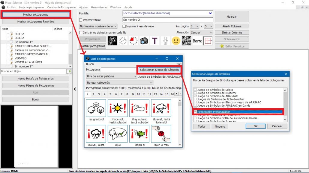 Picto Selector – 14 – Pictogram Maker – Aula abierta de ARASAAC