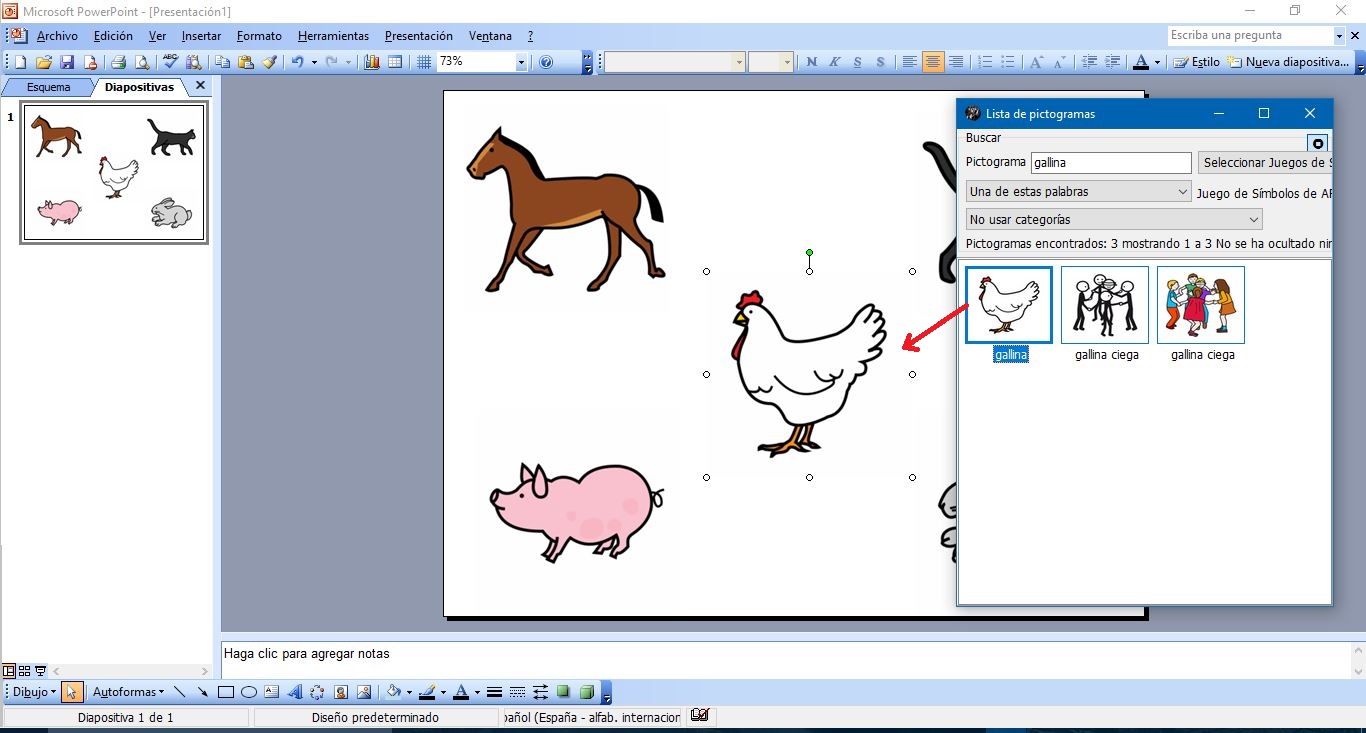 Picto Selector – 3 – Export Pictograms to our Word Processor or Slide ...