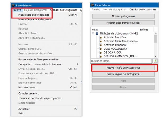 Picto Selector – 4 – Create a new sheet of pictograms - Aula abierta de ...