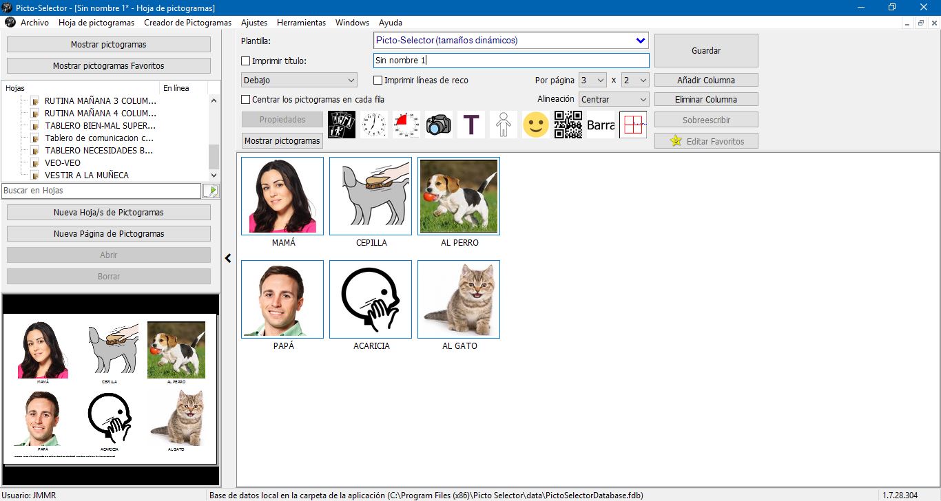 Picto Selector – 7 – Insert photos – Aula abierta de ARASAAC