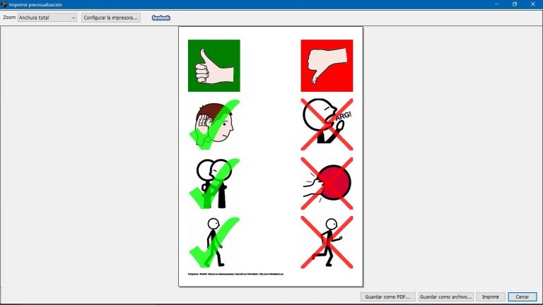 Picto Selector – 9 – Pictogram context menu - Aula abierta de ARASAAC