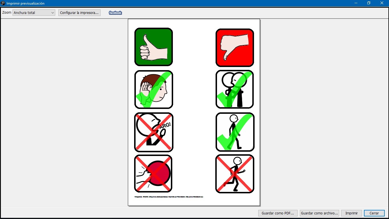 Picto Selector – 9 – Pictogram context menu - Aula abierta de ARASAAC