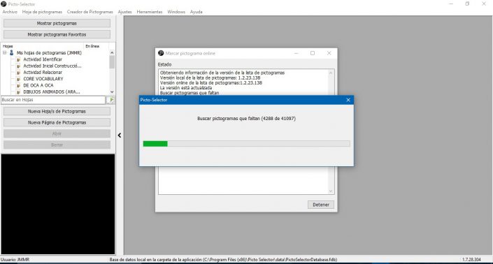 Picto Selector – 2 – Installation – Aula abierta de ARASAAC