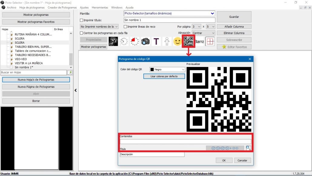 Picto Selector – 12 – QR Code Pictogram – Aula abierta de ARASAAC