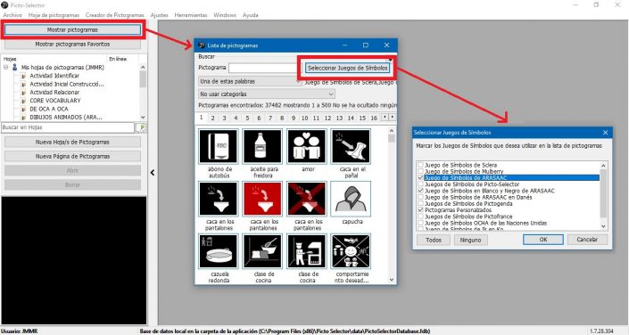 Picto Selector – 3 – Export Pictograms to our Word Processor or Slide ...