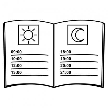 Materiales CAA – Agendas visuales con pictogramas - Aula abierta de ARASAAC