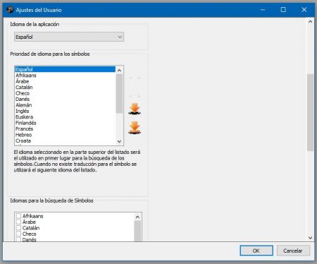 Picto Selector – 16 – User Settings – Aula abierta de ARASAAC