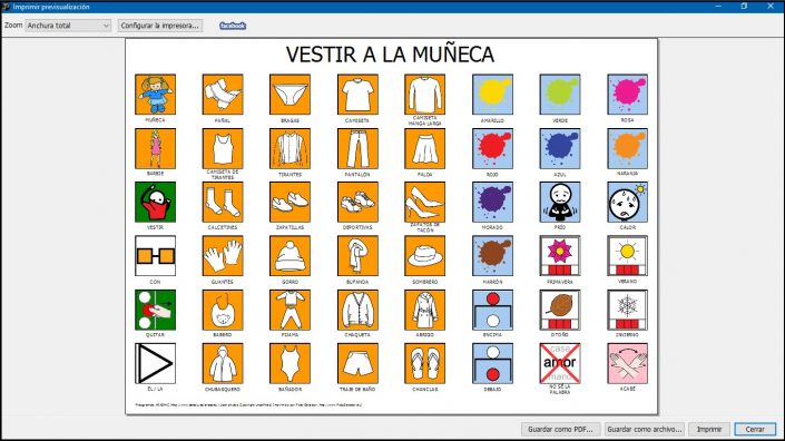 Picto Selector – 17 – Examples of use – Aula abierta de ARASAAC
