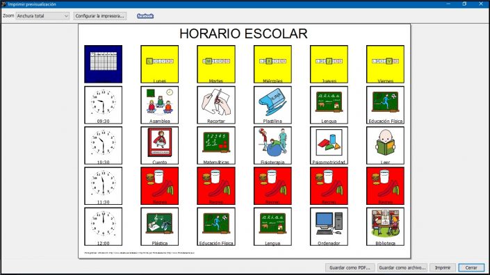 Picto Selector – 17 – Examples of use – Aula abierta de ARASAAC