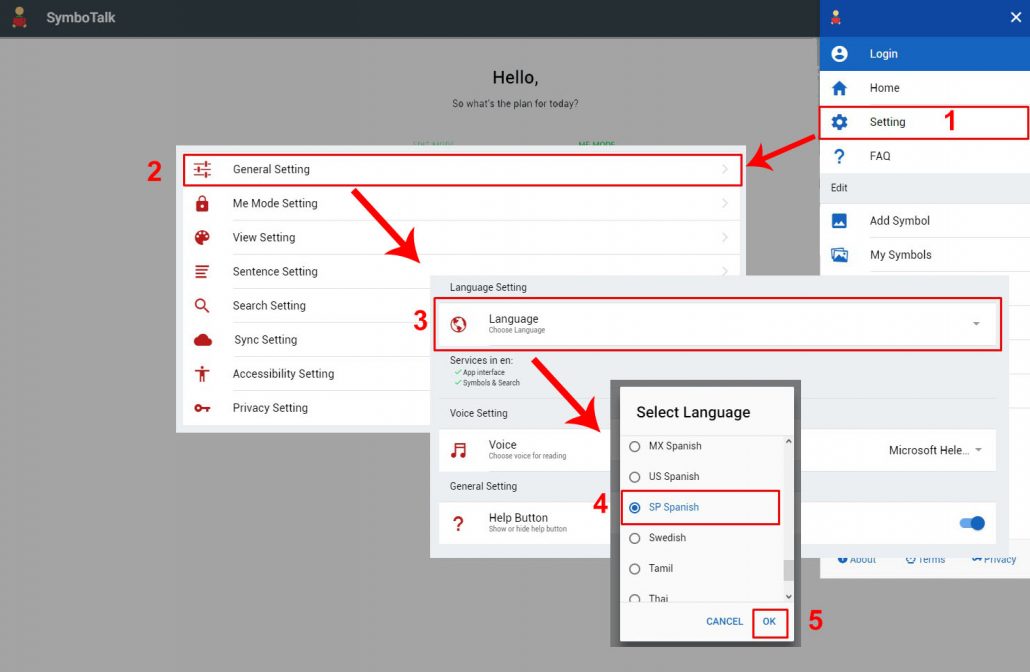 Symbotalk – 3 – First configurations – Aula abierta de ARASAAC