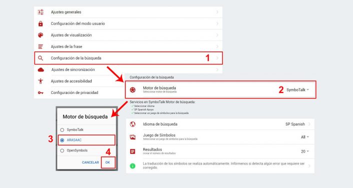 Symbotalk – 3 – First configurations – Aula abierta de ARASAAC