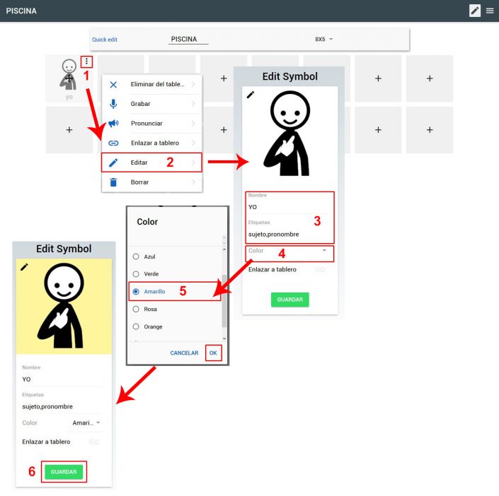 Symbotalk – 5 – We create and link a board – Aula abierta de ARASAAC