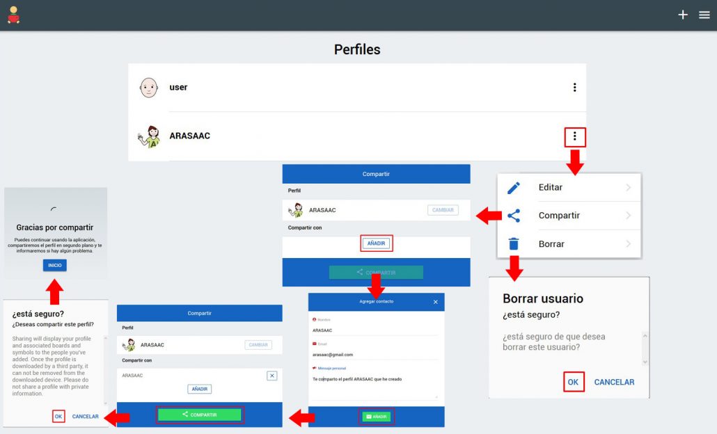 Symbotalk – 8 – Profile Management – Aula abierta de ARASAAC