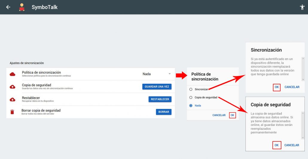 Symbotalk – 9 – SymboTalk Settings – Aula abierta de ARASAAC