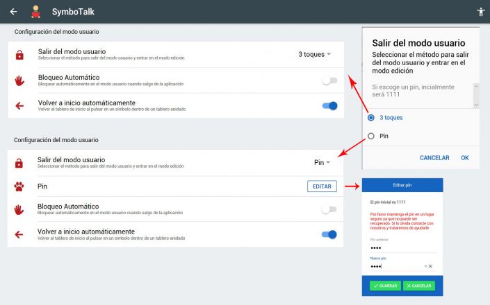 Symbotalk – 9 – SymboTalk Settings – Aula abierta de ARASAAC