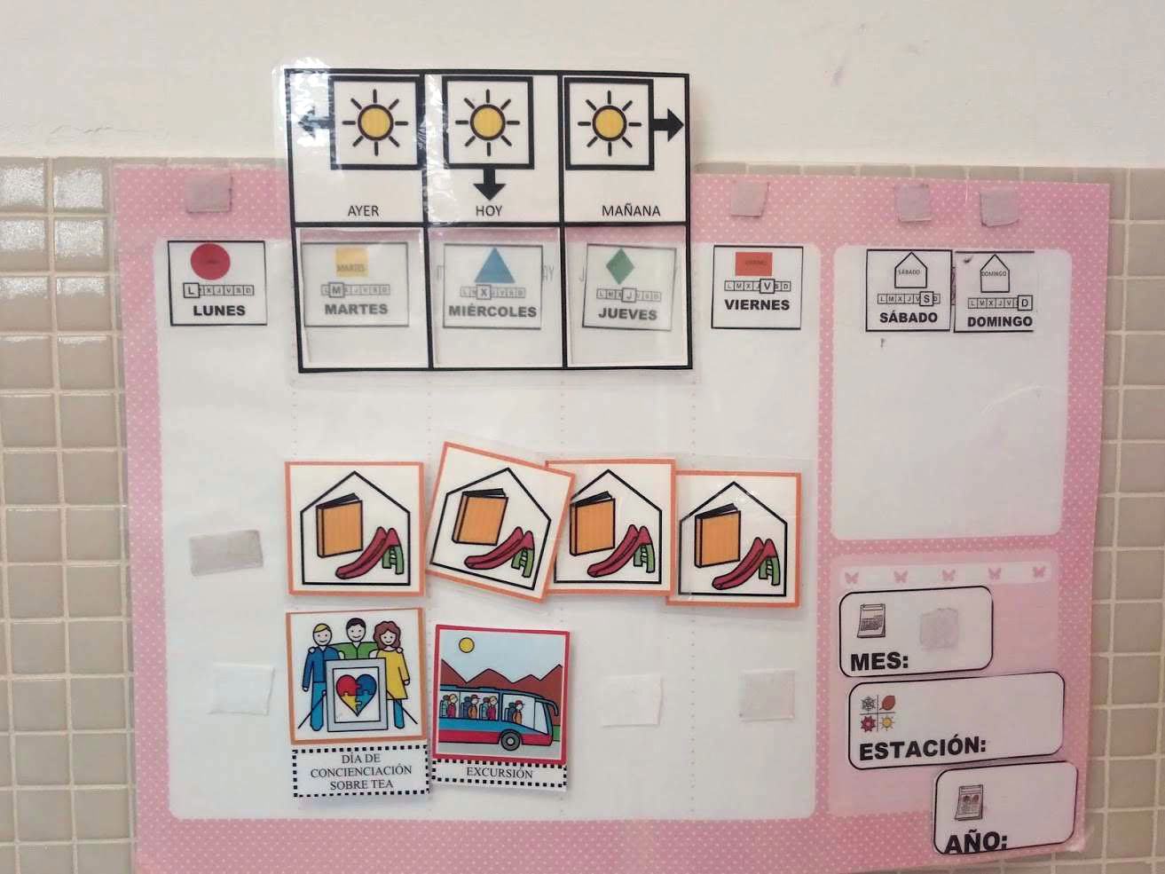 AAC Materials – Visual Diaries with Pictograms – Aula abierta de ARASAAC