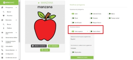 Tutorial 10 – ARASAAC Website – Customization – Text Options – Aula ...