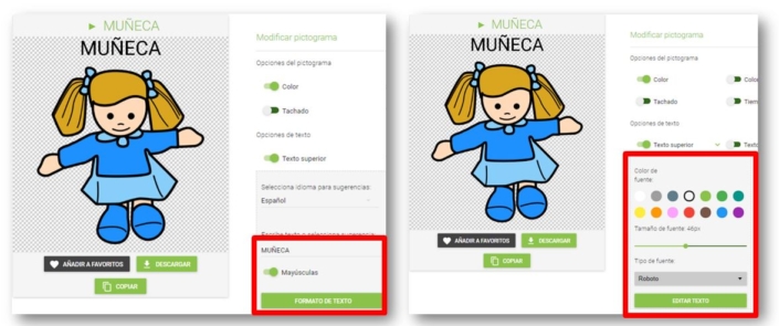Tutorial 10 – ARASAAC Website – Customization – Text Options – Aula ...
