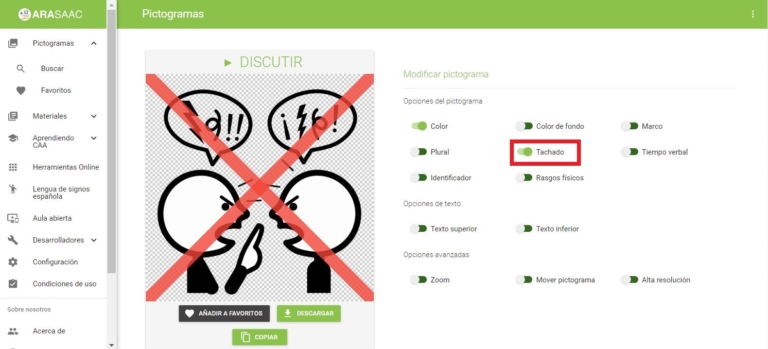 Tutorial 8 – ARASAAC Website – Customization – Strikethrough – Aula ...