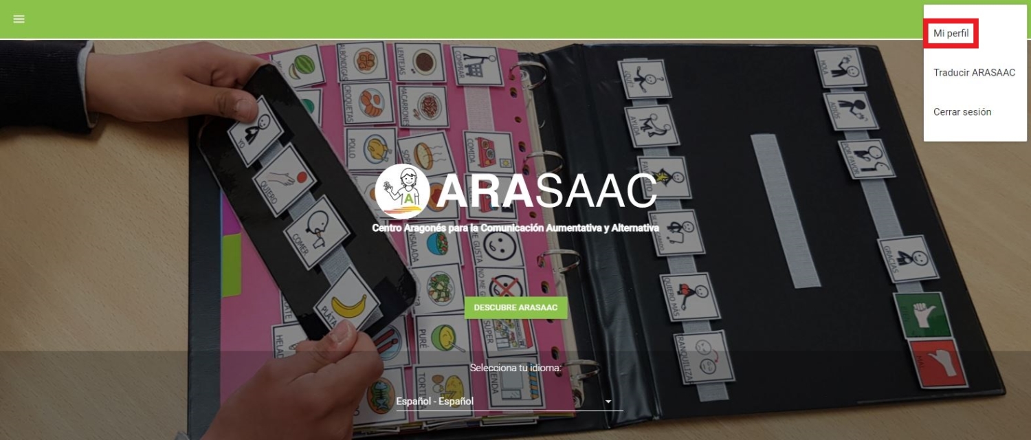 Tutorial 2 – ARASAAC Website – Login and Access to My Profile - Aula ...