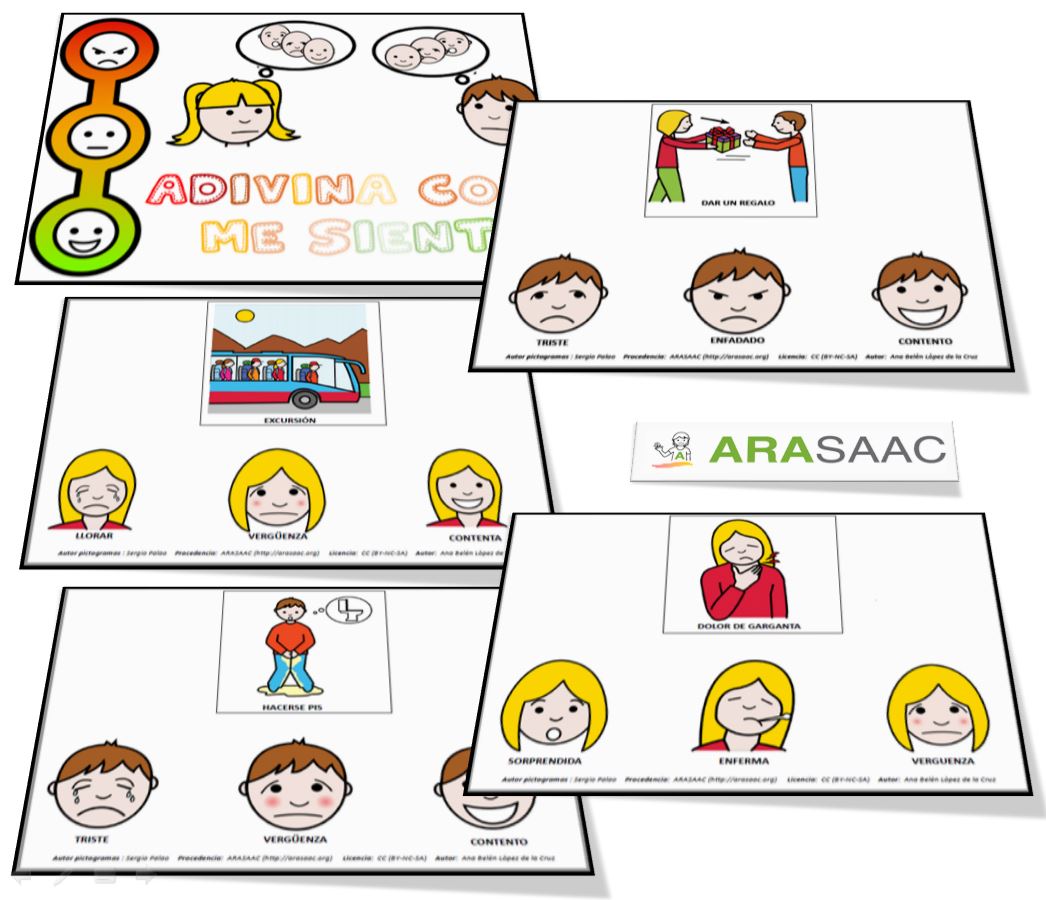 AAC Materials – States and Emotions – Aula abierta de ARASAAC
