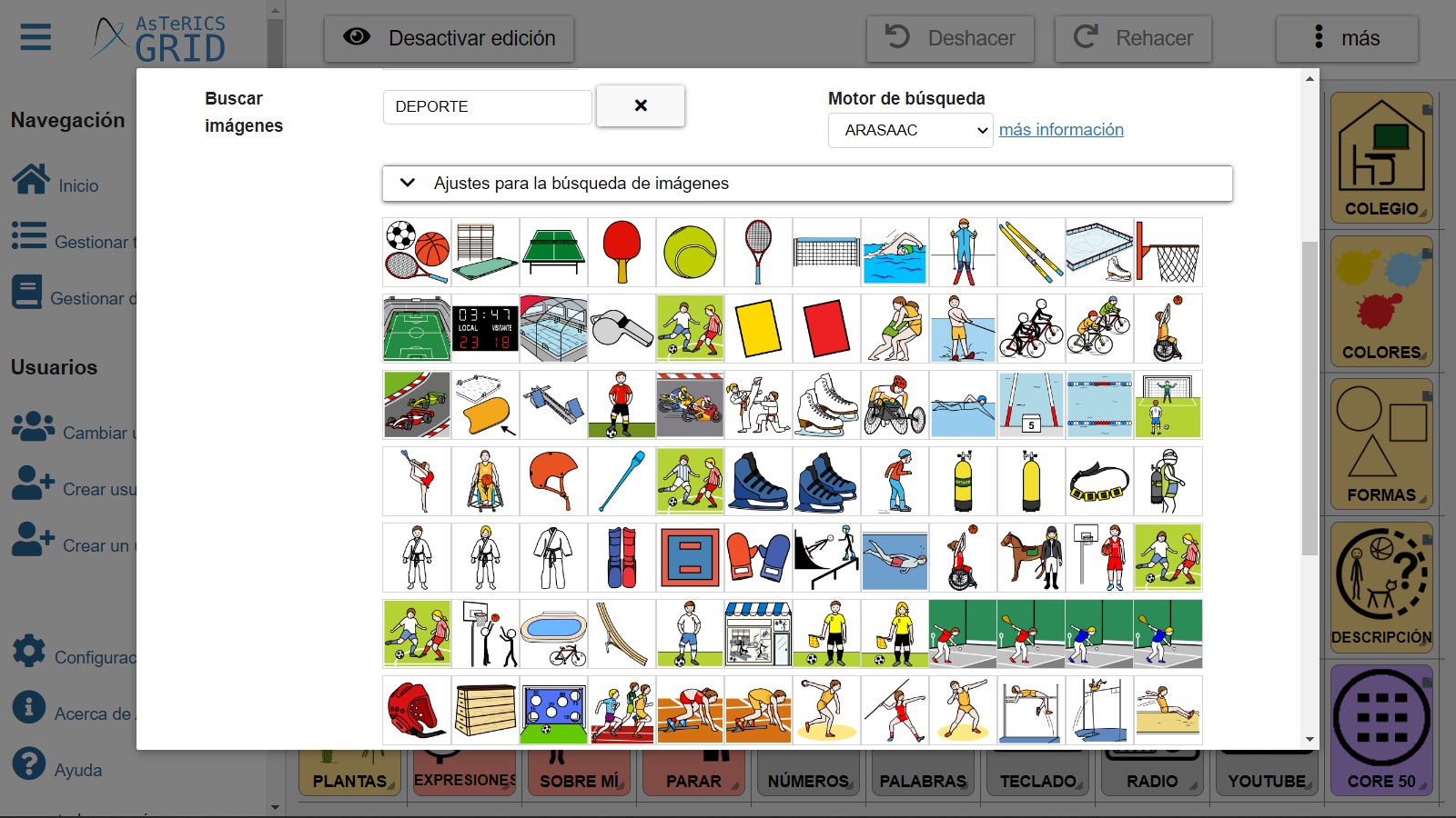 AsTeRICS Grid Dynamic Communicator – 1 – Introduction to basic functionalities – Aula abierta de ...