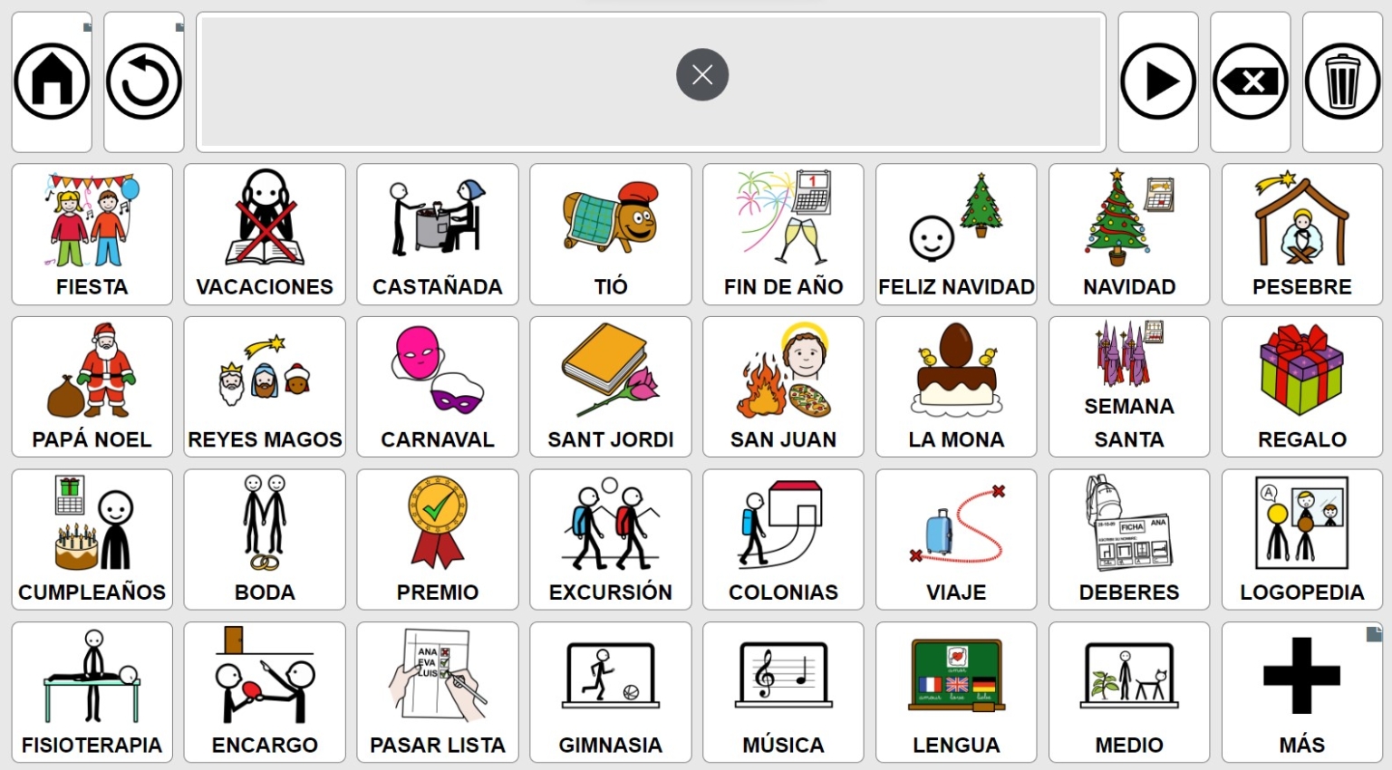 Comunicador AsTeRICS Grid – Comunicador UTAC-CACE – Aula abierta de ARASAAC