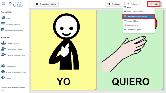AsTeRICS Grid Communicator – Quick visual guide to create a new ...