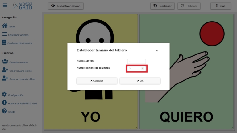 AsTeRICS Grid Communicator – Quick visual guide to create a new communicator in AsTeRICS Grid ...