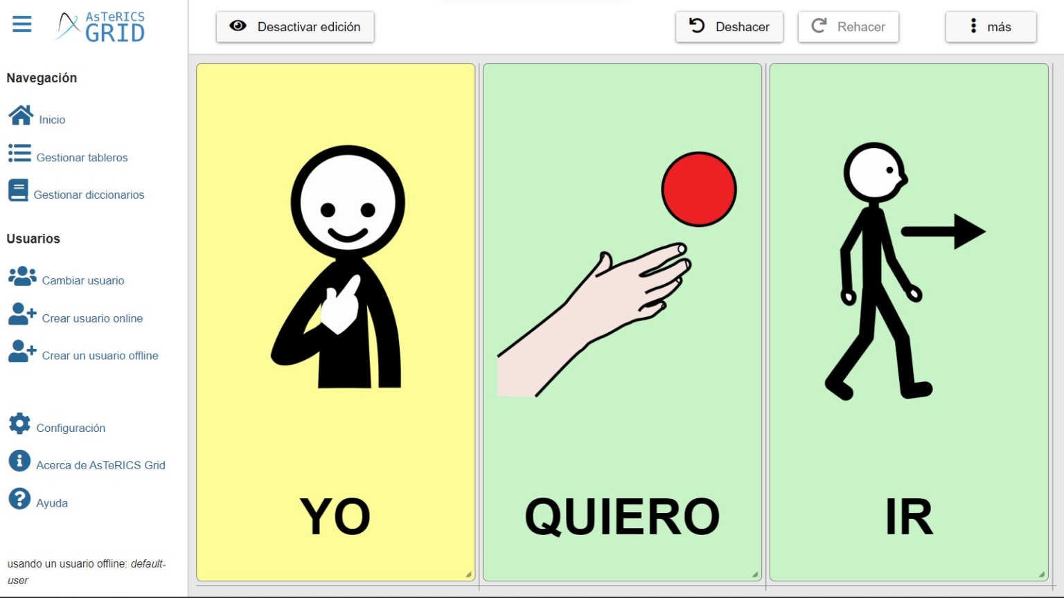 AsTeRICS Grid Communicator – Quick visual guide to create a new ...