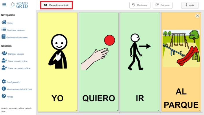 AsTeRICS Grid Communicator – Quick visual guide to create a new ...