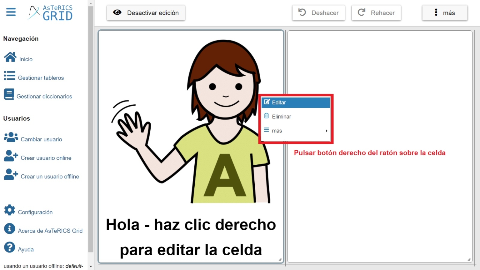 AsTeRICS Grid Communicator – Quick visual guide to create a new communicator in AsTeRICS Grid ...