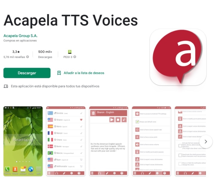 AsTeRICS Grid Dynamic Communicator – Synthesized Voices on Android and ...