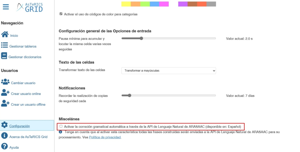 AsTeRICS Grid Communicator – 20 – Grammatical Correction - Aula abierta ...