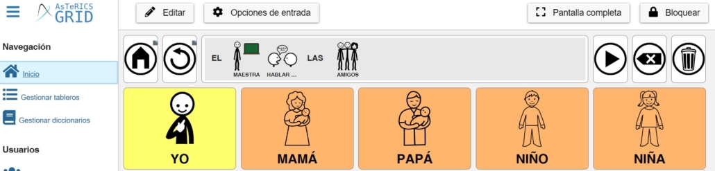 AsTeRICS Grid Communicator – 20 – Grammatical Correction - Aula abierta ...